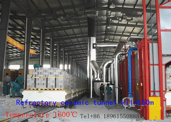 Ceramic tunnel furnace 150m 1600℃ Production equipment for continuous furnace of refractory material