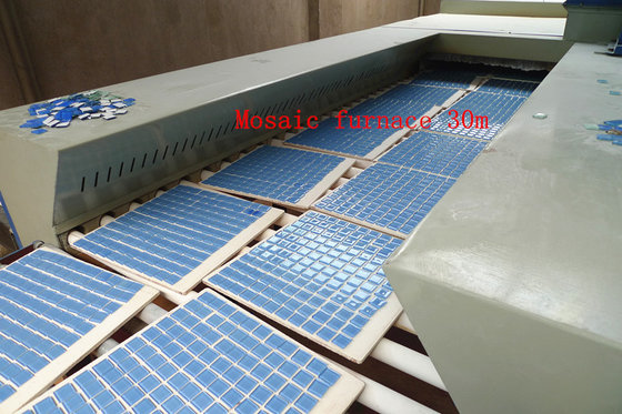 Glass mosaic production line   Mosaic furnace 30m advanced technique  China professional manufacturing company