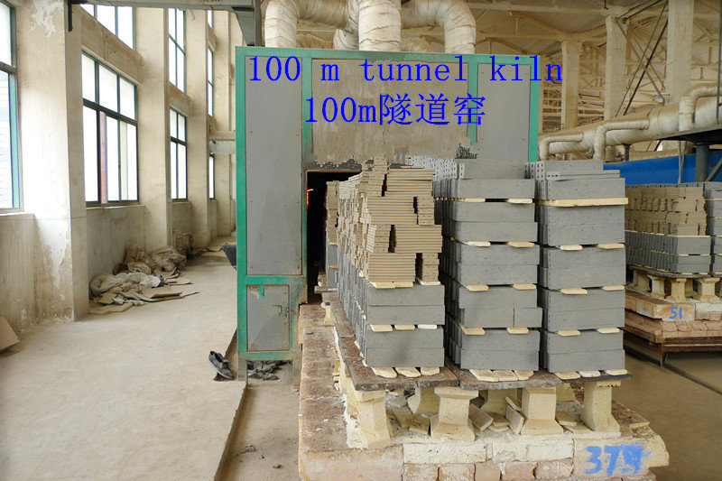 Ceramic tunnel furnace 100m 1500℃ Antique brick split brick tunnel kiln Continuous production equipment for natural gas