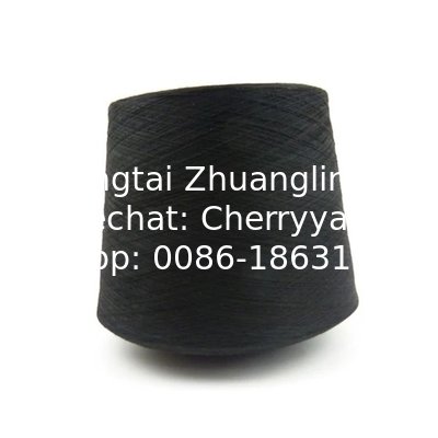 High quality the cheapest 24s/1 polyester recycled blended cotton gloves yarn