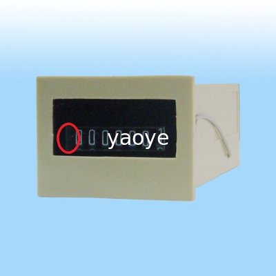 YAOYE-877  plastic electromagnetic  7 digit mechanical pulse counter
