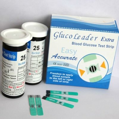 50pcs strips packged blood glucose monitoring system glucometer strips