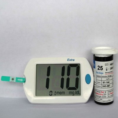 Electronic Digital Handheld Blood Glucose Monitor Diabetes Test Meter Monitor Kit with 50 test strips