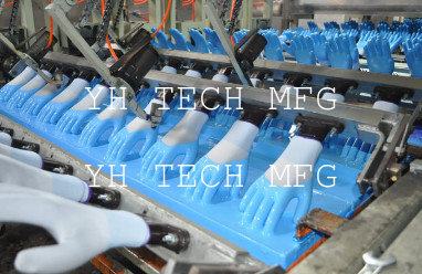 Automatic Gloves Dipping Coating Machine Production Line,Double Dipping