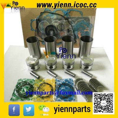 Mitsubishi S4L2 S4L overhual rebuil kit Piston+ring+cylinder liner+gasket kit head gasket+crankshaft bearing set+valve