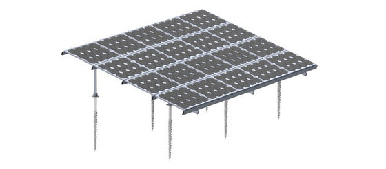 HDG solar ground screw mounting system for pv mounting structure
