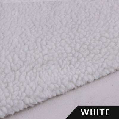 100% polyester micro bonded sherpa lamb fur fabric