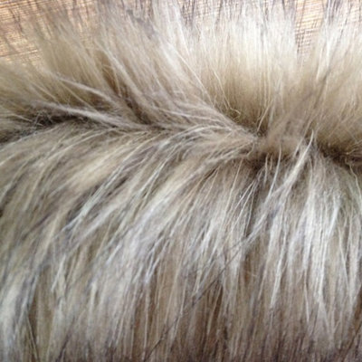 2020 Garments Collars and Trims Tip Dyed Long Pile Faux Raccoon Fur Fabric
