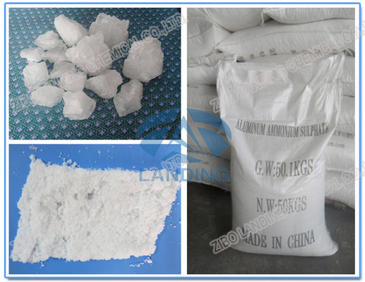 China Ammonium Aluminum Sulphate/ Ammonium Alum for water purifying supplier