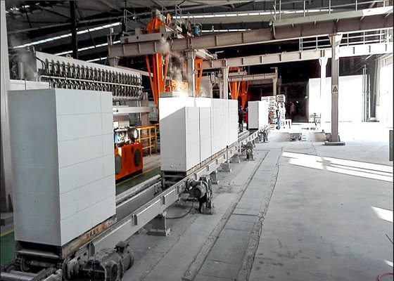 4.2m mould Fully Automatic Autoclaved Aerated Concrete Equipment Sand Lime