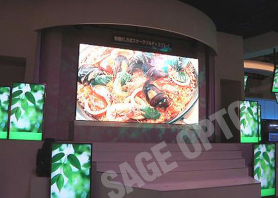 La pared video llevada a todo color de la exhibición de la exposición P3, Hd llevó la instalación fijada pantalla