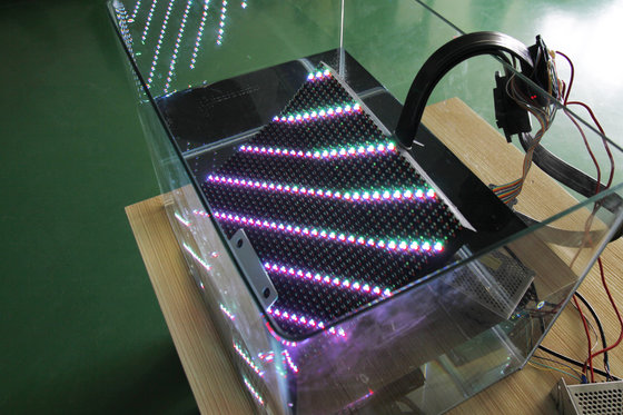 La pantalla LED del perímetro del deporte del color de IP67 RGB sube a P9.525 los puntos del milímetro 32 x 32