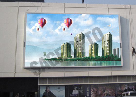 Ignifugue la instalación fijada pantalla LED grande 192*192 milímetro de la publicidad al aire libre P6