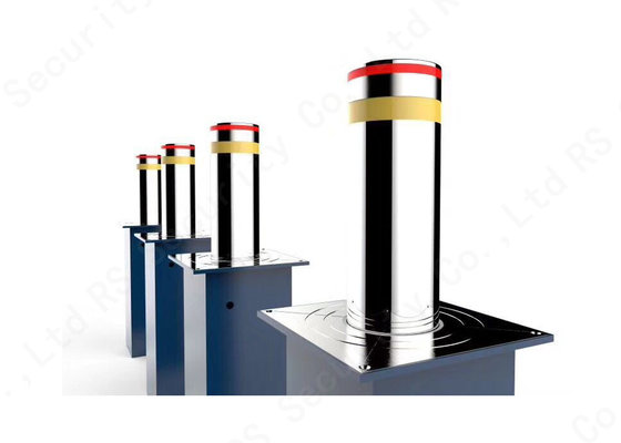 K4 Rated Hydraulic Bollards 304 stainless steel Rising Bollard Maintenance