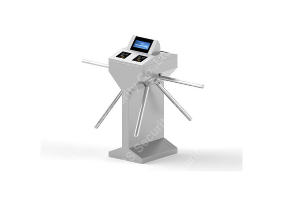 Semi Auto Waist Height Turnstiles / Heavy Use Pedestrian Turnstile Gate Access Control