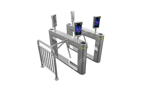 Card Reading Intelligent Tripod Turnstile Security Systems Indoor / Outdoor