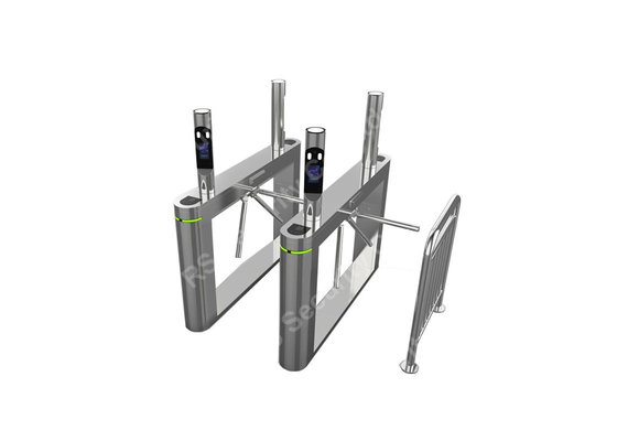 Optical Pedestrian Waist Height Turnstiles Full Automatic Barrier Gate