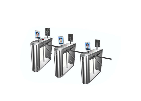 Fingerprint Reading Card Waist Height Turnstile Recognition  Wharf Access Gate