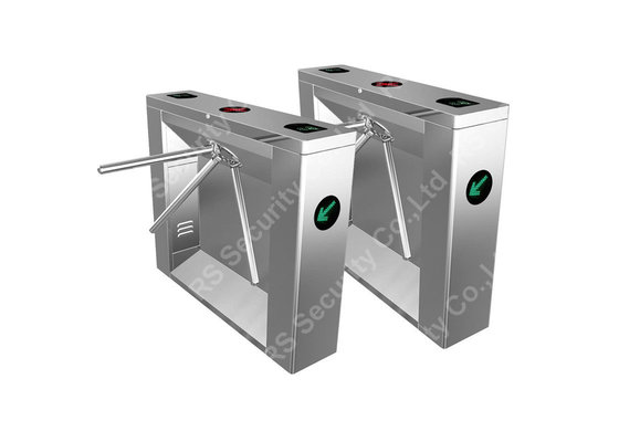 304 Stainless Steel Waist Height Turnstiles Heavy Duty Two Way  Black  Barrier