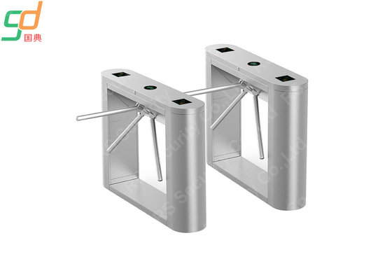Counter Waist Height Access Turnstiles , Speed Gates With Barcode Reader System