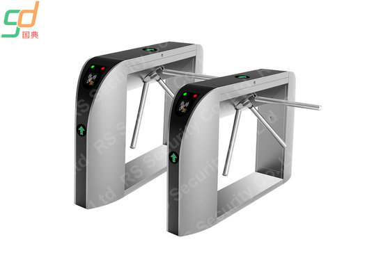 Fingerprint Tripod Turnstile Gate With RFID Bi-Direction Barrier Access