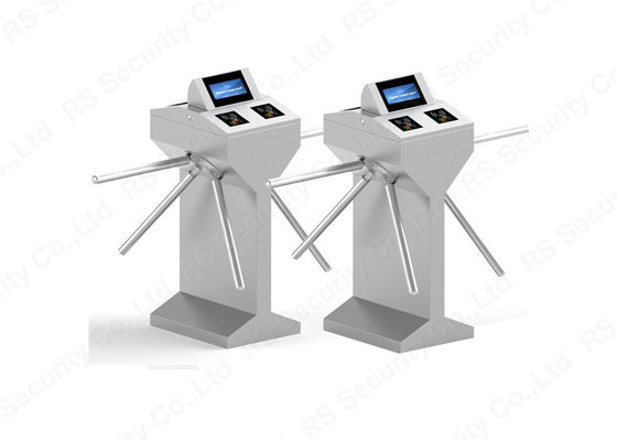 Full Automatic Systems Turnstiles Fingerprint Tripod Turnstile Gate With RFID