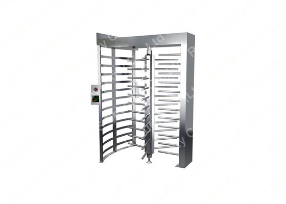 Electronic Full Height Security Turnstiles 120 Degree Rotation Control Pedestian Gate