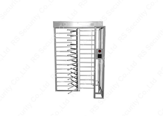 Stainless Steel Full Height Turnstiles Gate RS 485 Security Rotary Turnstile