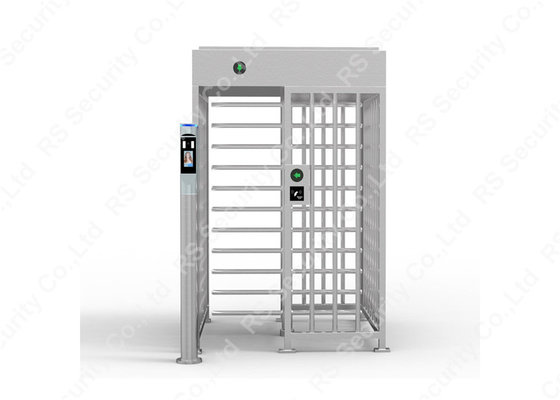 Stainless Steel Security Turnstile Gate , Card Reader Full Height Turnstiles