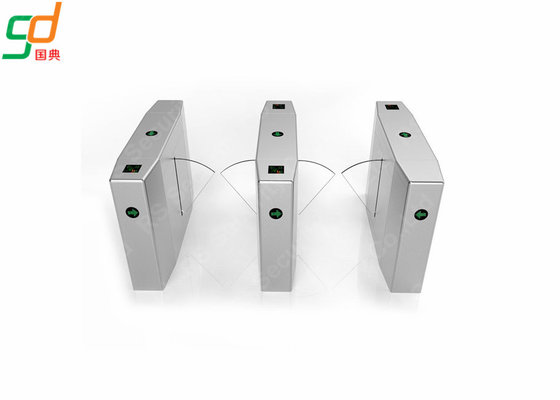 Automatic Brush Motor Flap Barrier Gate, Indoor / Outdoor Optical Turnstile