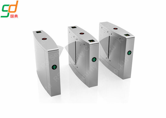 Smart Retractable Flap Barrier Gate Turnstile Security Subway Wing Gate