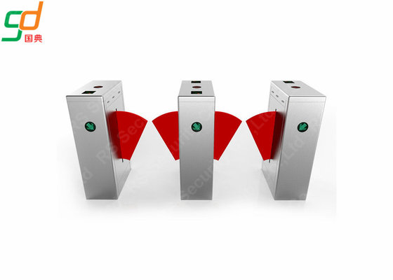 Biometric Recognition Turnstiles Systems Tpc Ip, High Security Flap Barrier Gate