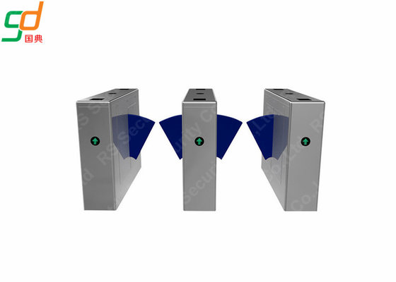 Smart  304 Stainless Steel Blue Wing Turnstiles With IR Sensor  Control