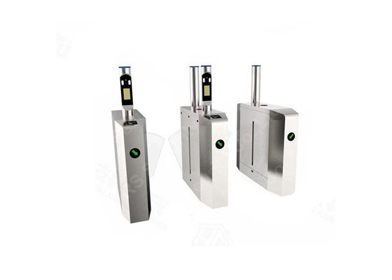 Enter Exit Automated Flap Turnstile / Security High Speed Flap Barrier Turnstile