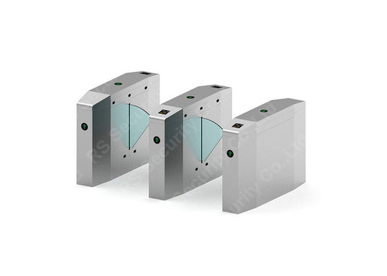 Electrical Flap Barrier Gate / Automation Subway Turnstyle Rfid Door Entry System