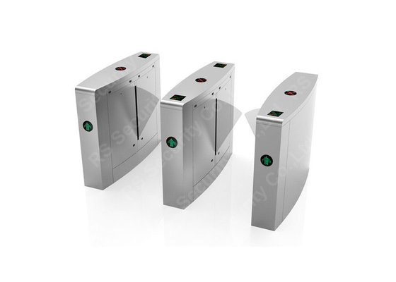 Bridge Type Turnstile Entry Systems CE Approved Flap Barrier Gate