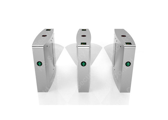 Security Outdoor Flap Barrier Gate, Turnstile Entry Systems Subway