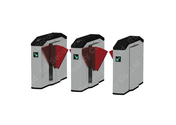 Security Controlled Access Turnstiles Rfid Card Reader Flap Barrier Gate