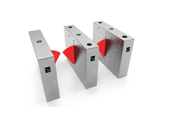 Blue Wing Retractable Flap Barrier Gate Widely Used Airport Railway Station