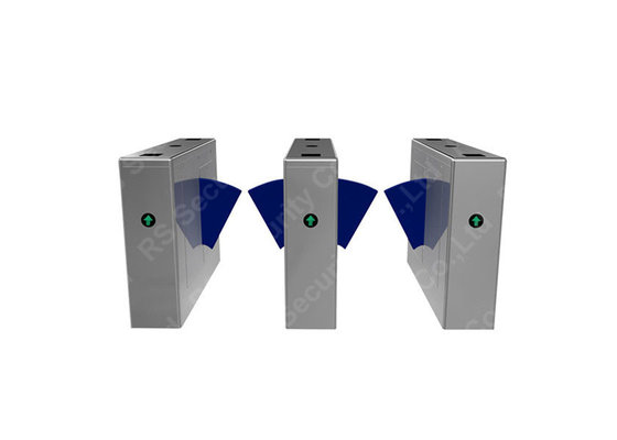 Factories Bi-Directional  Flap Barrier Gate White Wing  IR Sensor Pedestrian