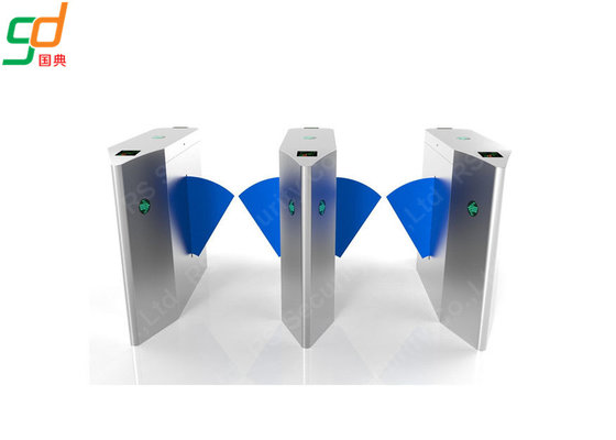 Retractable Automatic Turnstiles Stainless Steel Flap Barrier Gates