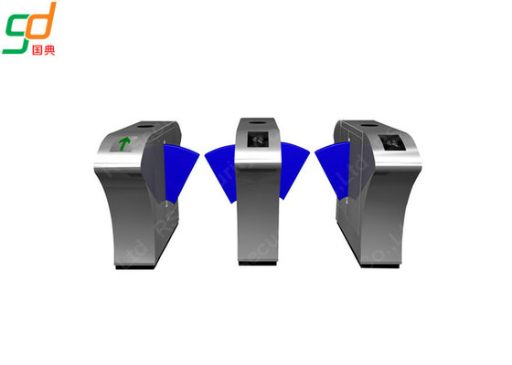 IP54 Biometric Flap Barrier Gate Pedestrian Security Access Control