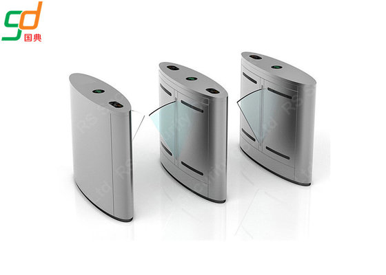 Biometric Reader Flap Barriers Turnstiles System Railway Station Door