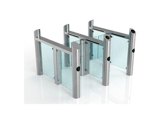 Automatic Pedestrian Supermarket Swing Gate , Glass Arm Speed Gate Systerms