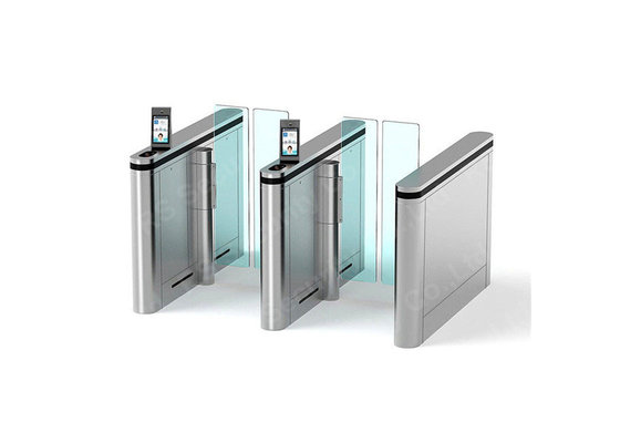 Bidirectional Slim Swing Arm Barrier Turnstile Controlled Access Gates For Football