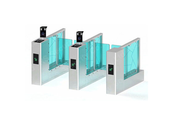 Security Supermarket Swing Gate Access Control Glass Arm Turnstiles System