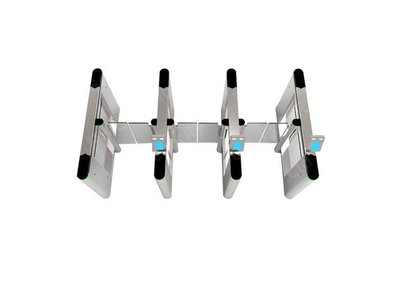 Slim Supermarket Swing Gate , Glass Turnstile Ul2593 Standard Servo Motor