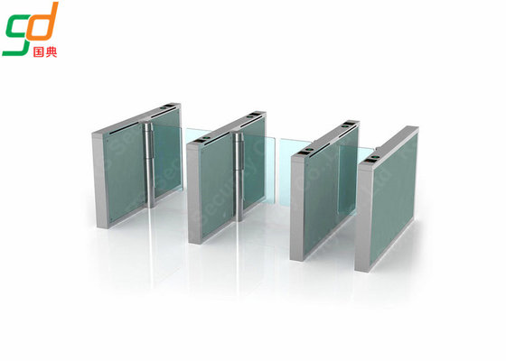 Slim Supermarket Swing Gate Barriers,Servo Motor Driver Turnstile Solution