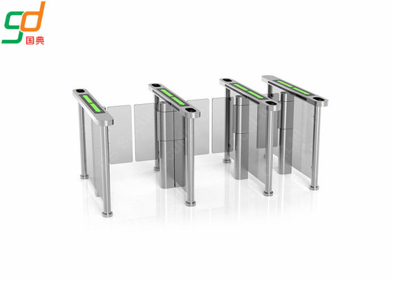 Supermarket Swing Gate Fingerprint Card Reader Optional Pedestrian System