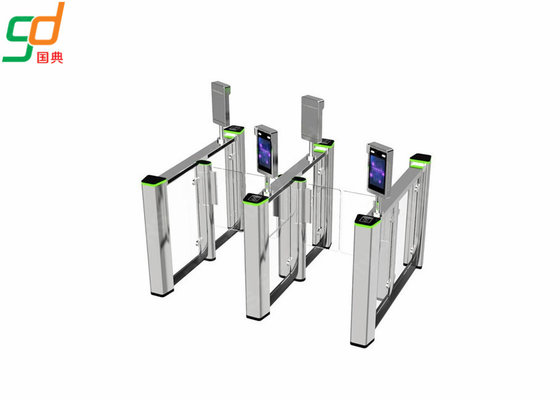 High Security Supermarket Swing Gate Waterproof With Acrylic Turnstile Barrier